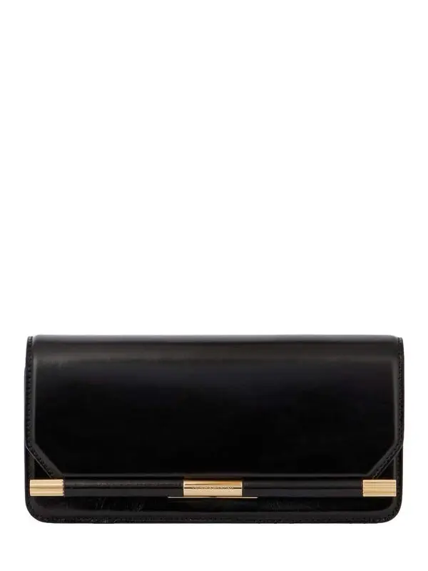Victoria Beckham 202 Leather Clutch - Black