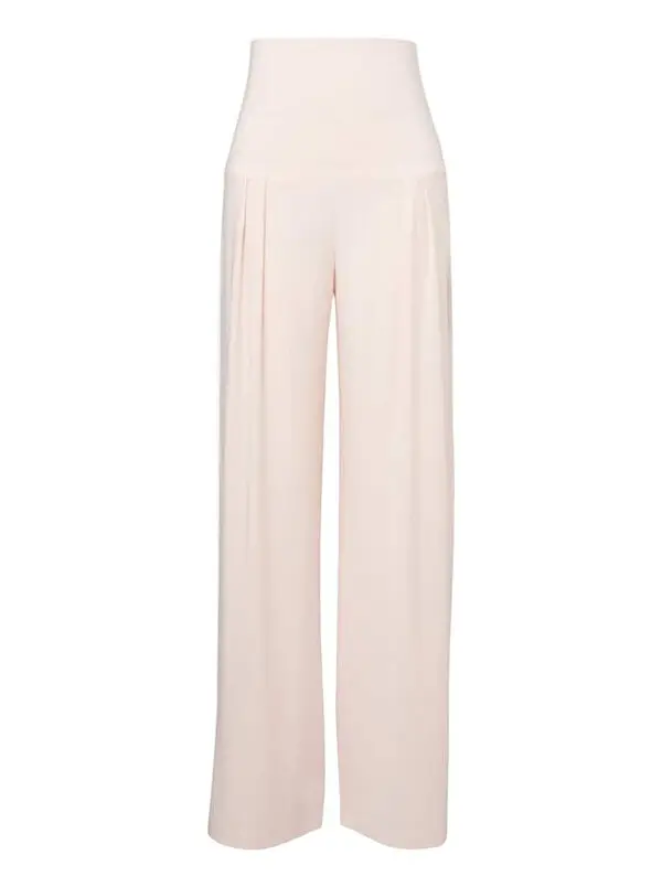 Norma Kamali High-rise Wide-leg Pants - Pink