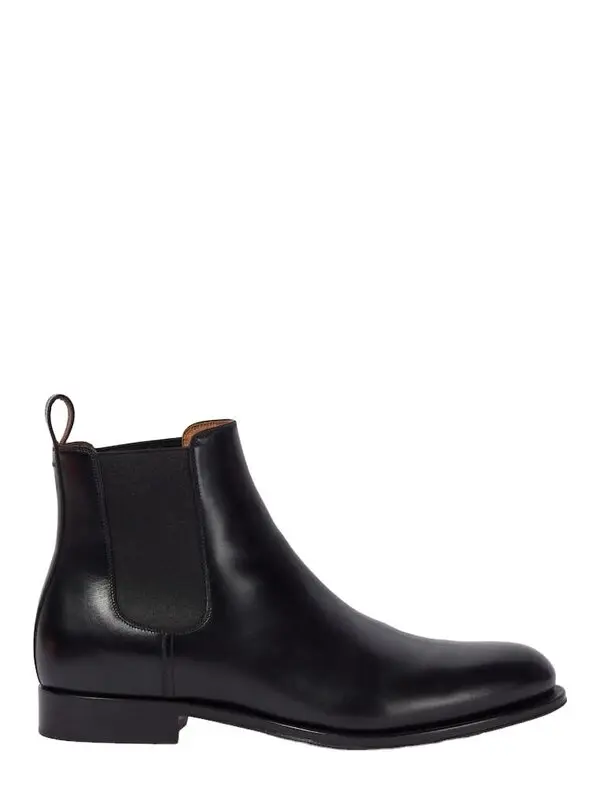Loro Piana Rory Walk Leather Chelsea Boots - Black