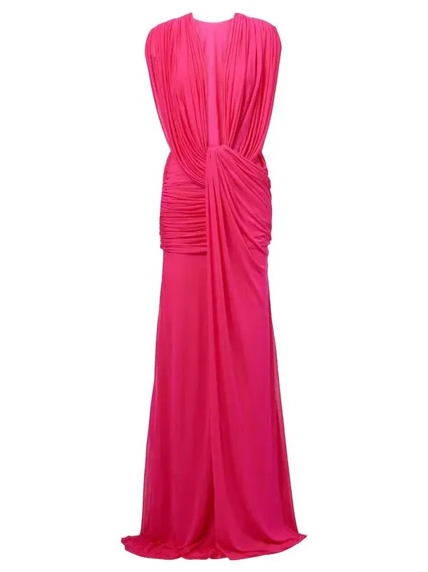 Christopher Esber Ripple Draped Gown - Pink