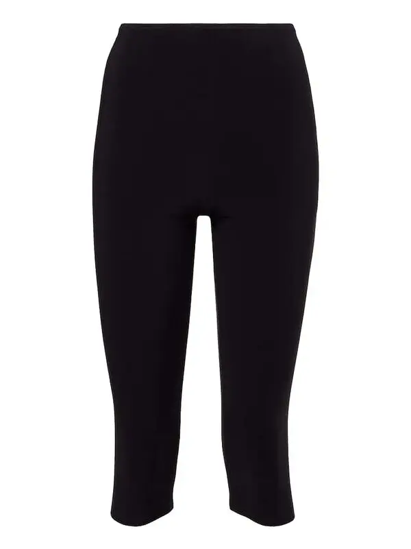 Norma Kamali Capri High-rise Leggings - Black