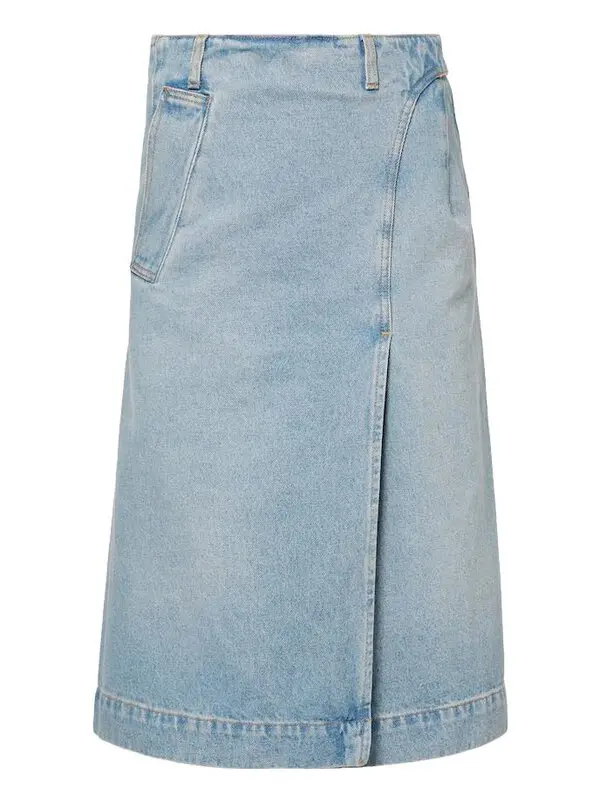 Victoria Beckham Wrap Skirt - Blue