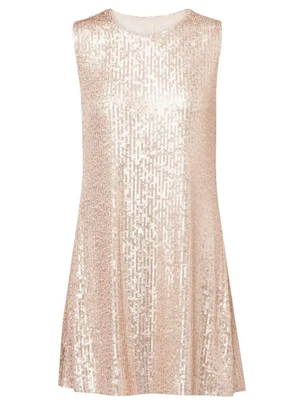 Norma Kamali Sequined Minidress - Gold