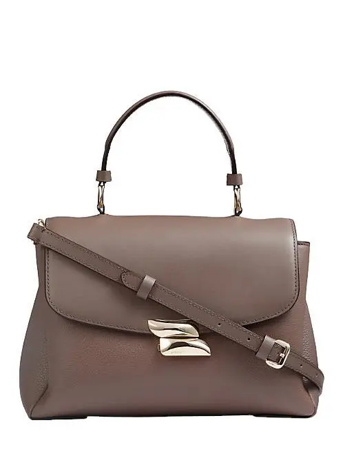 LK BENNETT L.k. Bennett Darcie Leather Top-handle Bag - Tau-taupe