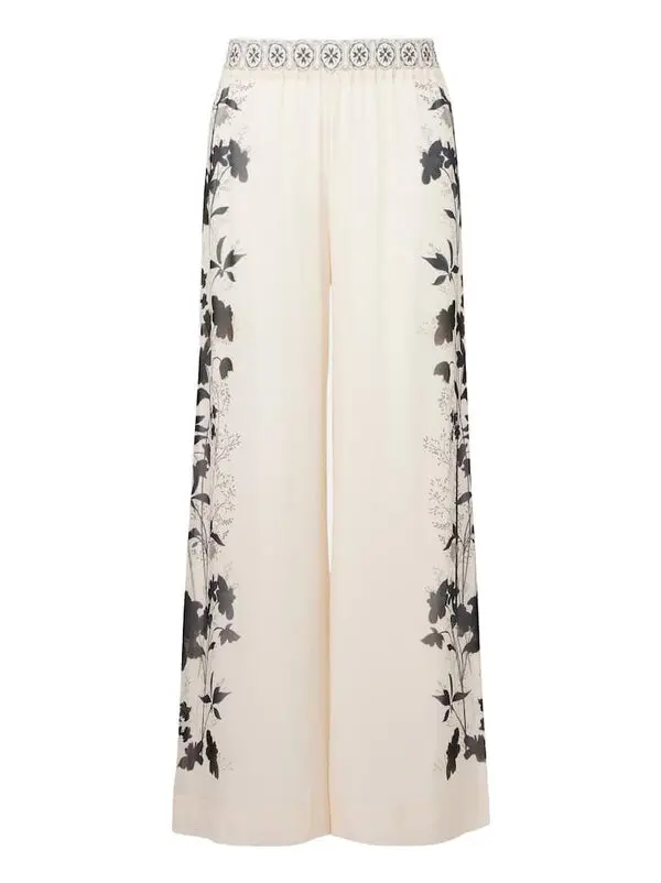 La DoubleJ Printed Wide Leg Palazzo Pants - Multicoloured