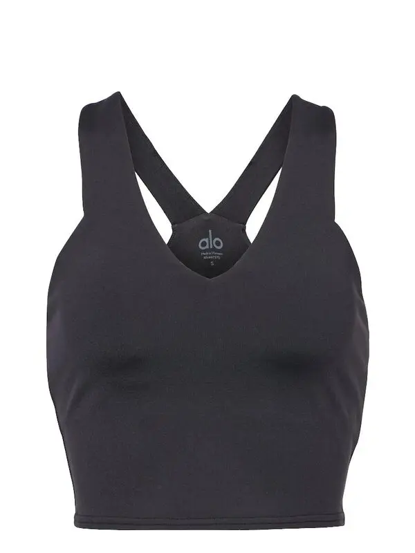Alo Yoga Airbrush Real Sports Bra - Black