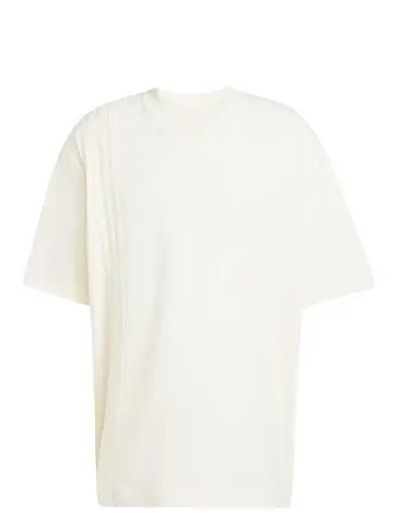 Adidas Front 3stripes Tee Shirt - Cream White