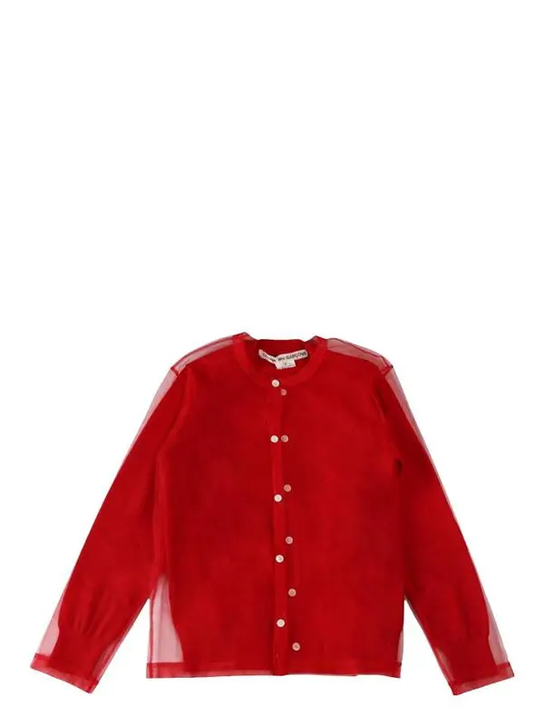 Comme Des Garçons Slim Fit Long Sleeve Blouse - Red