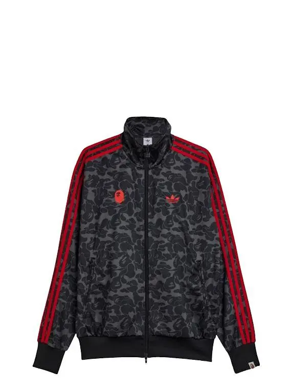 A BATHING APE X Adidas All Over Print Sstr Track Top - Black