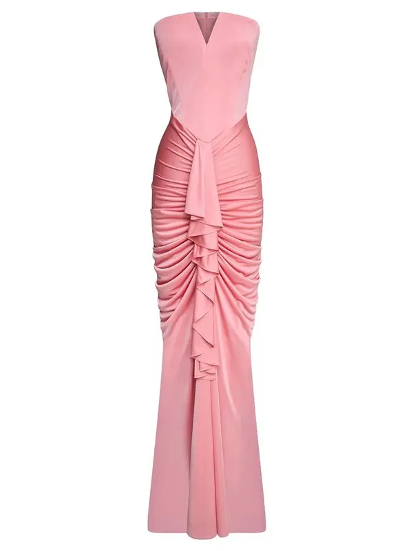 ET OCHS Selena Strapless Gown - Pink