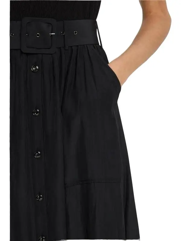 Ramy Brook Sylvie Belted Midi Dress - Black