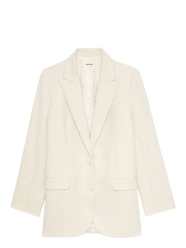 Zadig&Voltaire Viva Single-breasted Blazer - Vanille