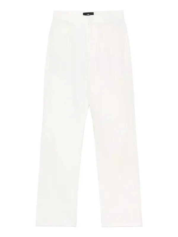 7 For All Mankind Tess Trousers - White