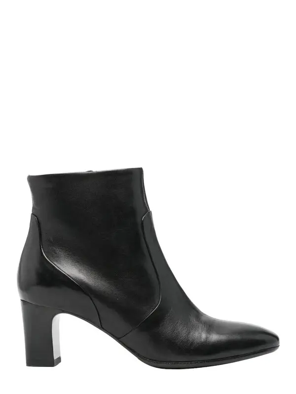 MARA BINI 60mm Leather Ankle Boots - Black
