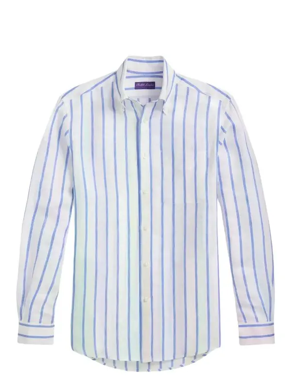 Ralph Lauren Purple Label Striped Button-up Shirt - White
