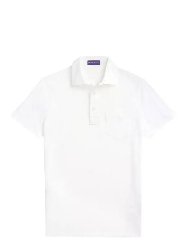 Ralph Lauren Purple Label Piqué Polo Shirt - White