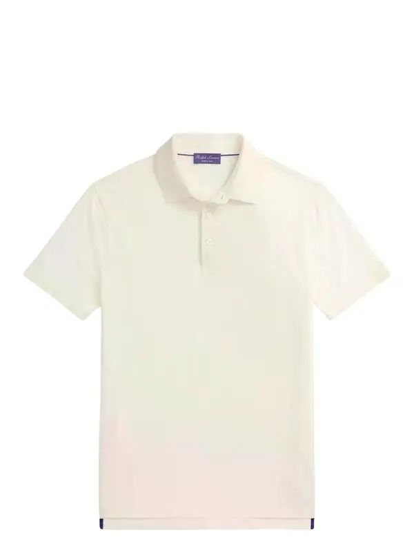 Ralph Lauren Purple Label Piqué Polo Shirt - White