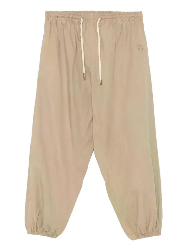 CULTURA Elasticated-waist Trousers - Neutrals