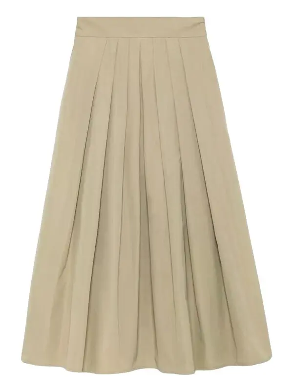 Aspesi Cotton Midi Skirt - Green