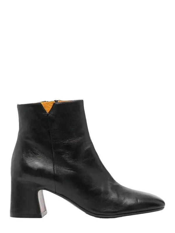 MARA BINI 60mm Leather Ankle Boots - Black