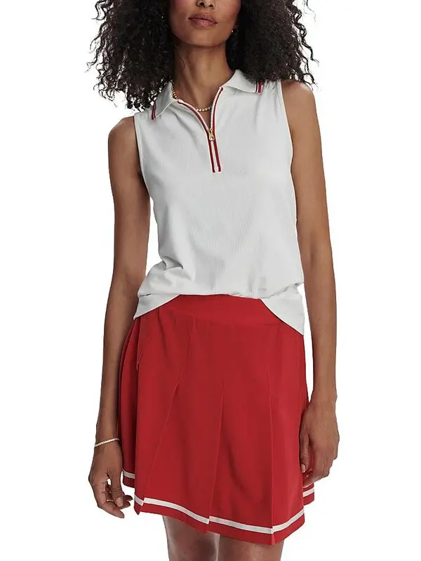 Varley Fritton Performance Tank - White/haute Red
