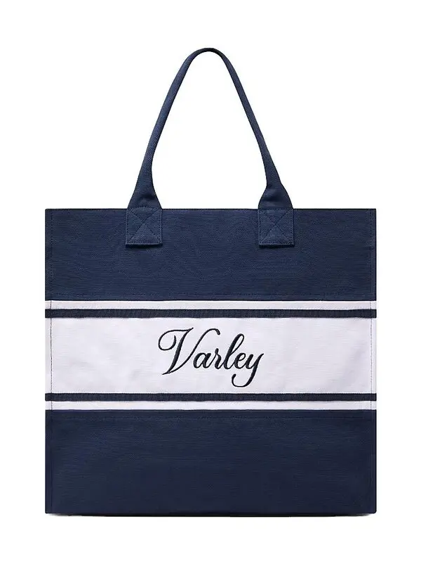 Varley Foeburn Market Tote - Blue Nights/white