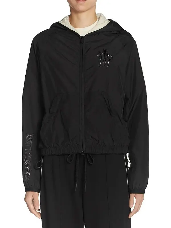 Moncler Fleece Hood Windbreaker - Black