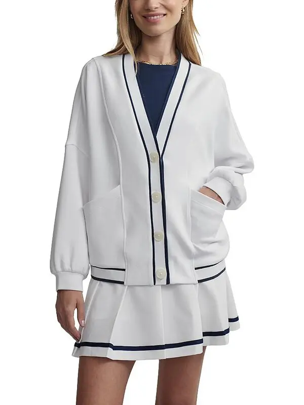 Varley Decker Off Court Cardigan - White