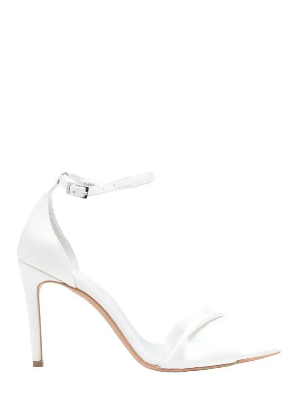 GINISSIMA 95mm Cleo Sandals - White