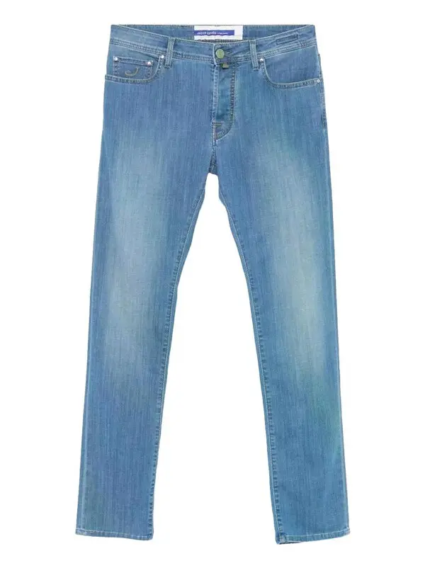 Jacob Cohen Logo-patch Jeans - Blue