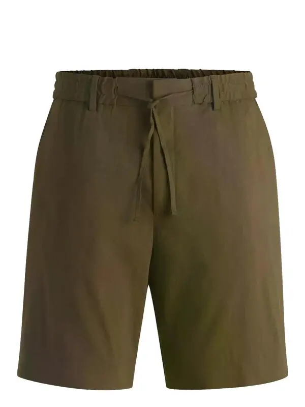 Hugo Boss Bermuda Drawstring Shorts - Green
