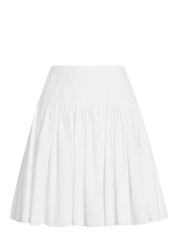 Dolce & Gabbana Short Cotton Circle Skirt - White