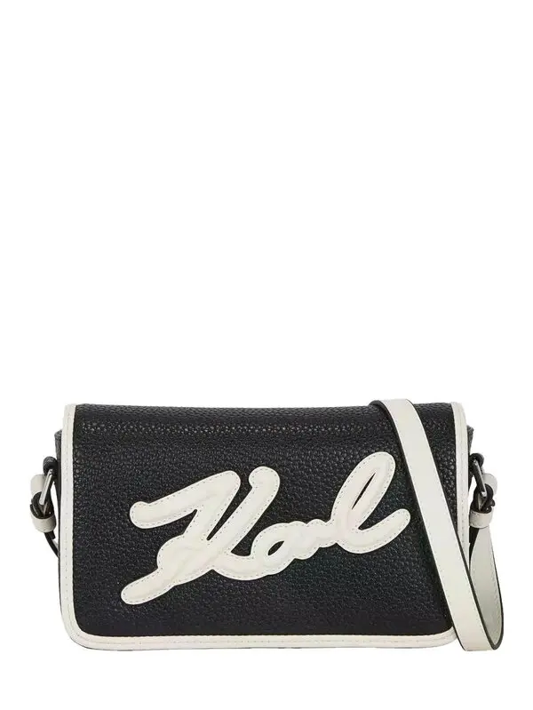 Karl Lagerfeld K/signature Crossbody Bag - Black