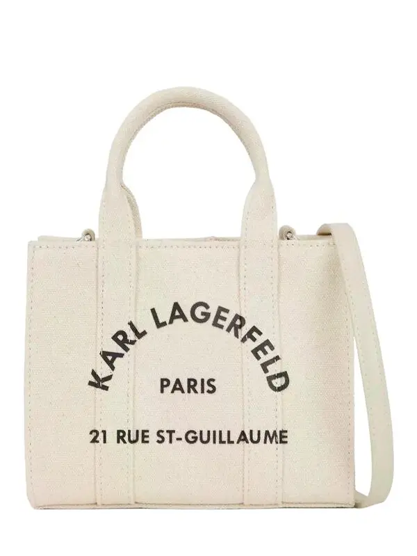 Karl Lagerfeld Mini Rue St-guillaume Tote Bag - Neutrals