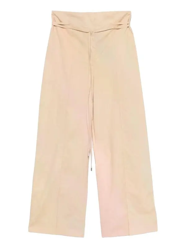 Liu Jo Cotton Trousers - Neutrals