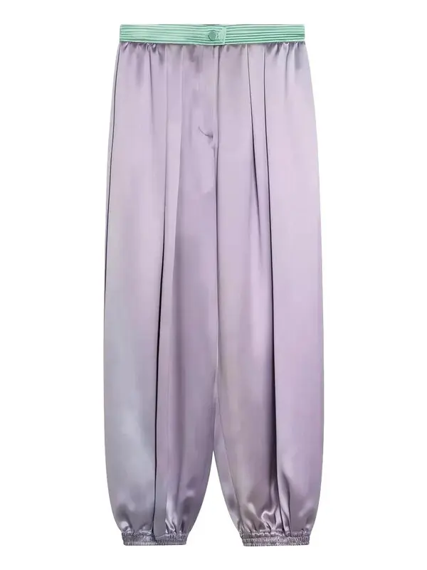 Valentino Garavani Silk Trousers - Purple