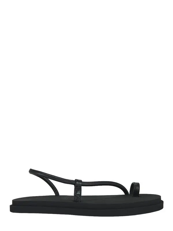 EMME PARSONS Bari Pool Slide - Black Nappa