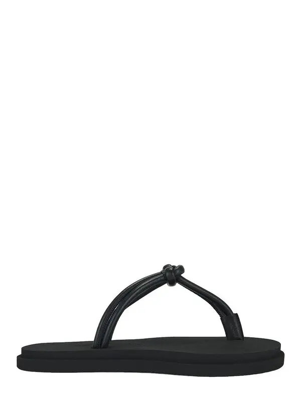 EMME PARSONS Knot Pool Slide - Black Nappa