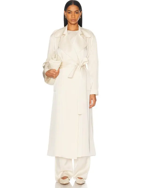 LESET Barb Trench Coat - Creme