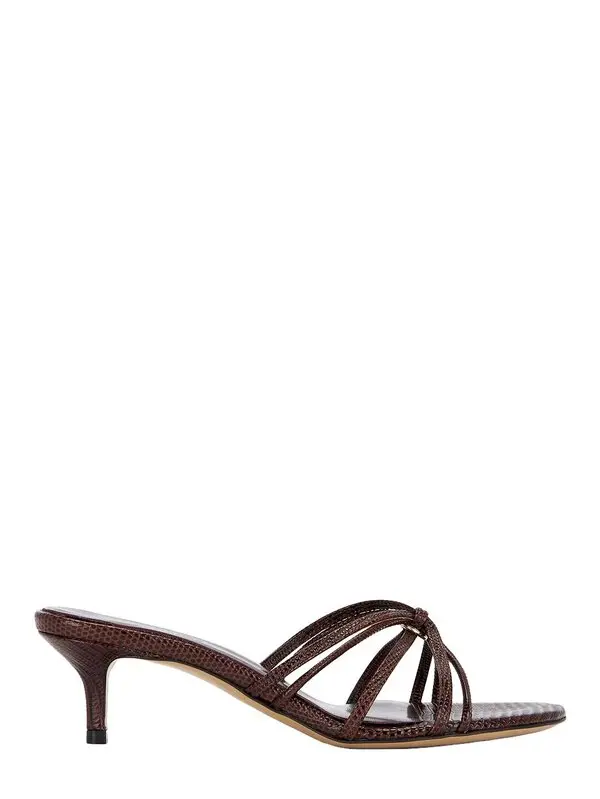 Le Monde Beryl Kitten Heel Strappy 50 Sandal - Bruciato