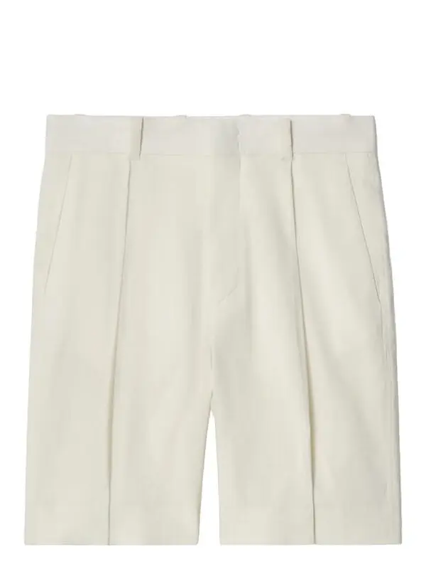 Cos Tailored Linen-blend Shorts - Beige