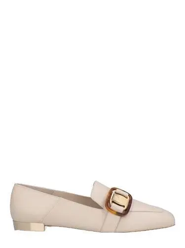 FERRAGAMO Loafers In Calfskin Leather - Beige