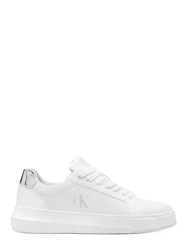 Calvin Klein Leather Sneakers - White