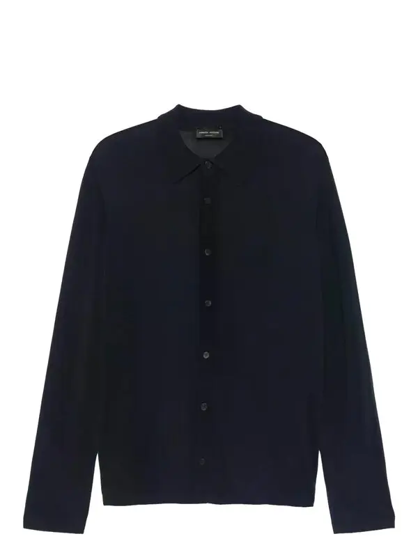 ROBERTO COLLINA Cotton Shirt - Blue