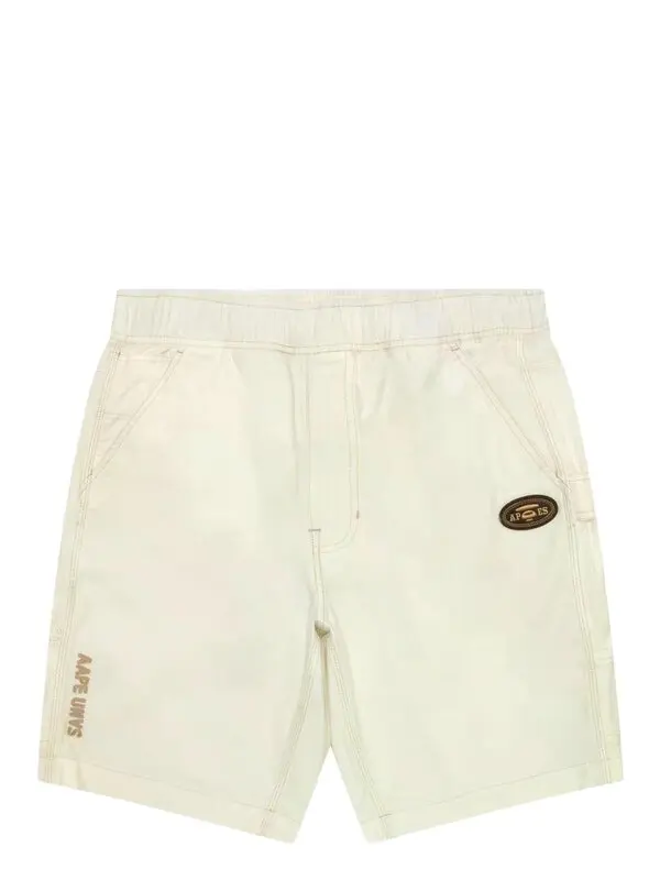 AAPE BY *A BATHING APE® Logo-patch Shorts - Neutrals