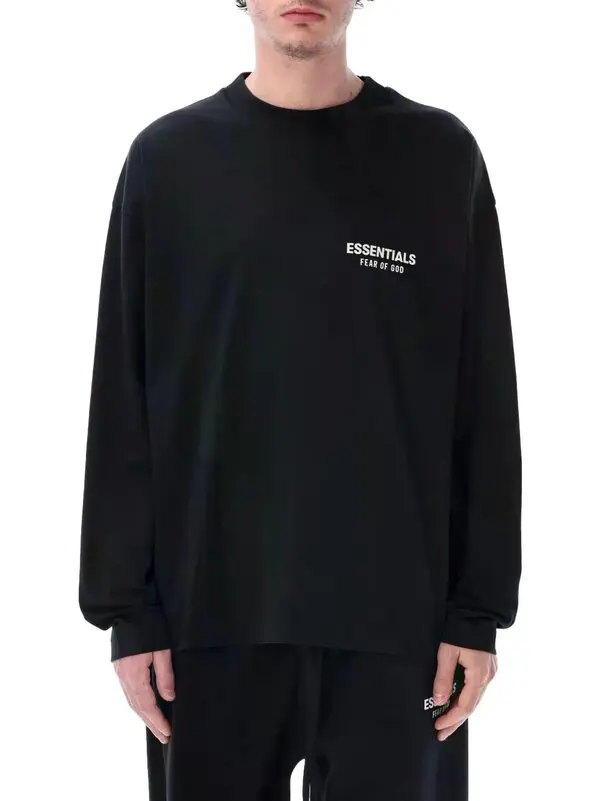 Fear Of God Logo-print Long-sleeve T-shirt - Black