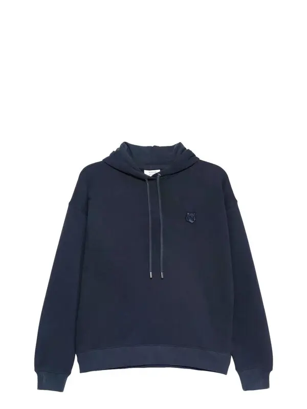 Maison Kitsuné Bold Fox Head Patch Hoodie - Blue