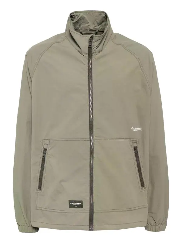 CHOCOOLATE Zip-up Windbreaker - Neutrals