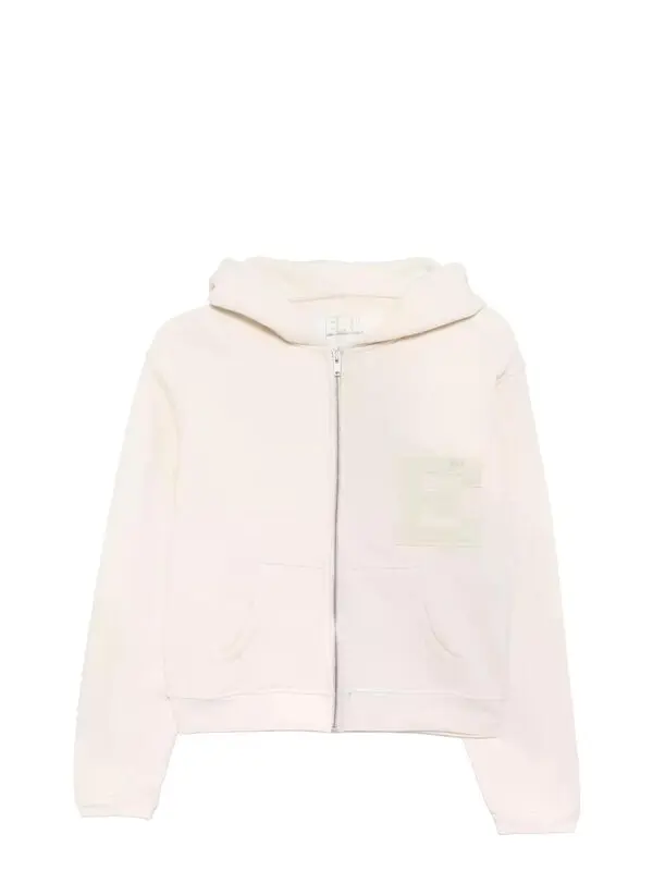 ERL Varsity Zip-up Hoodie - White