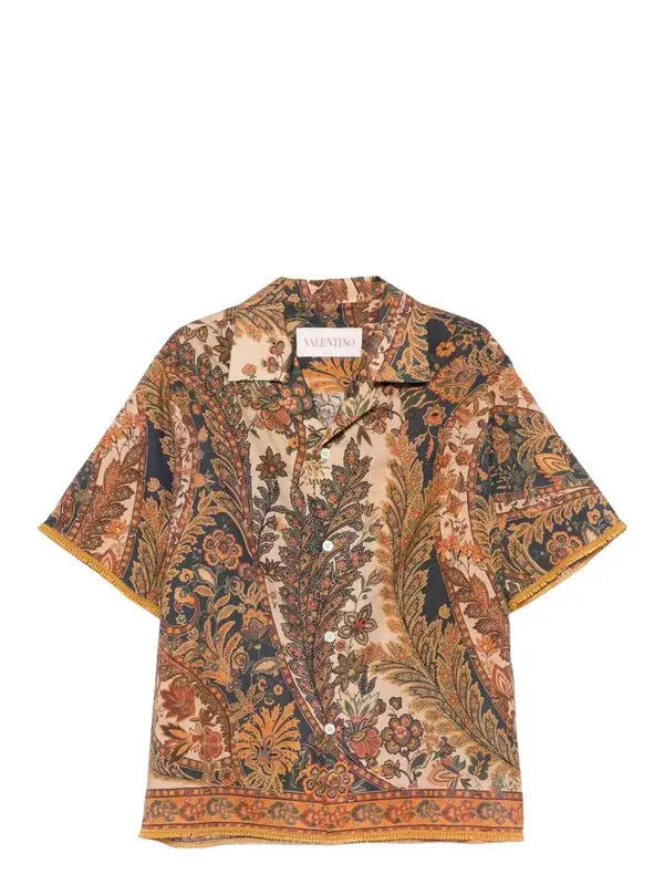 Valentino Garavani Floral-print Shirt - Neutrals